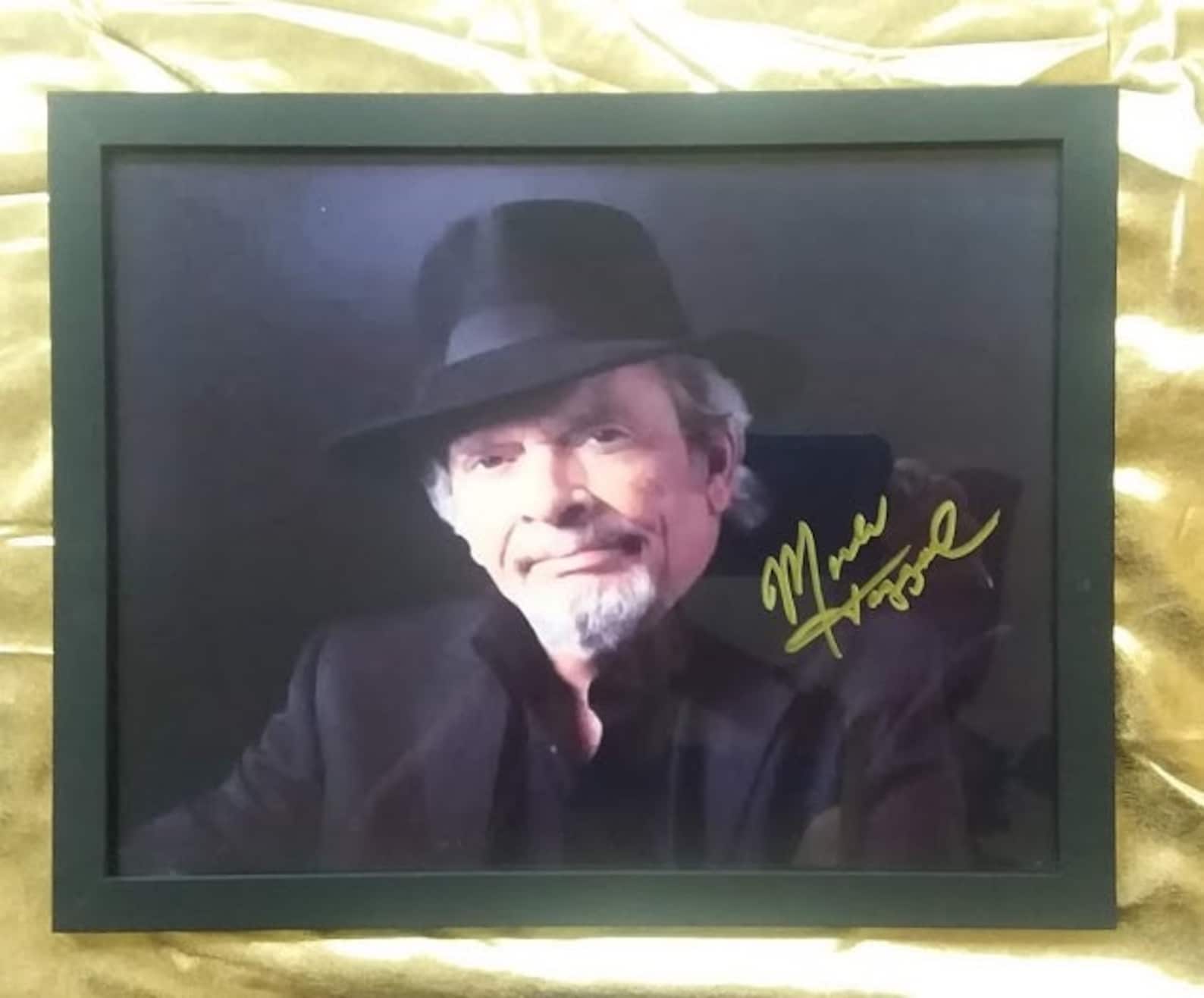 Merle Haggard (in Black Hat) HAND-SIGNED / Very Rare W/coa - Etsy