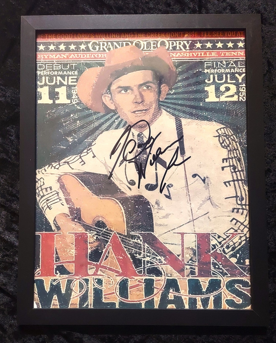 Hank Williams LAST Grand Ole Opry Program Signed by Bocephus (+ Extras ...