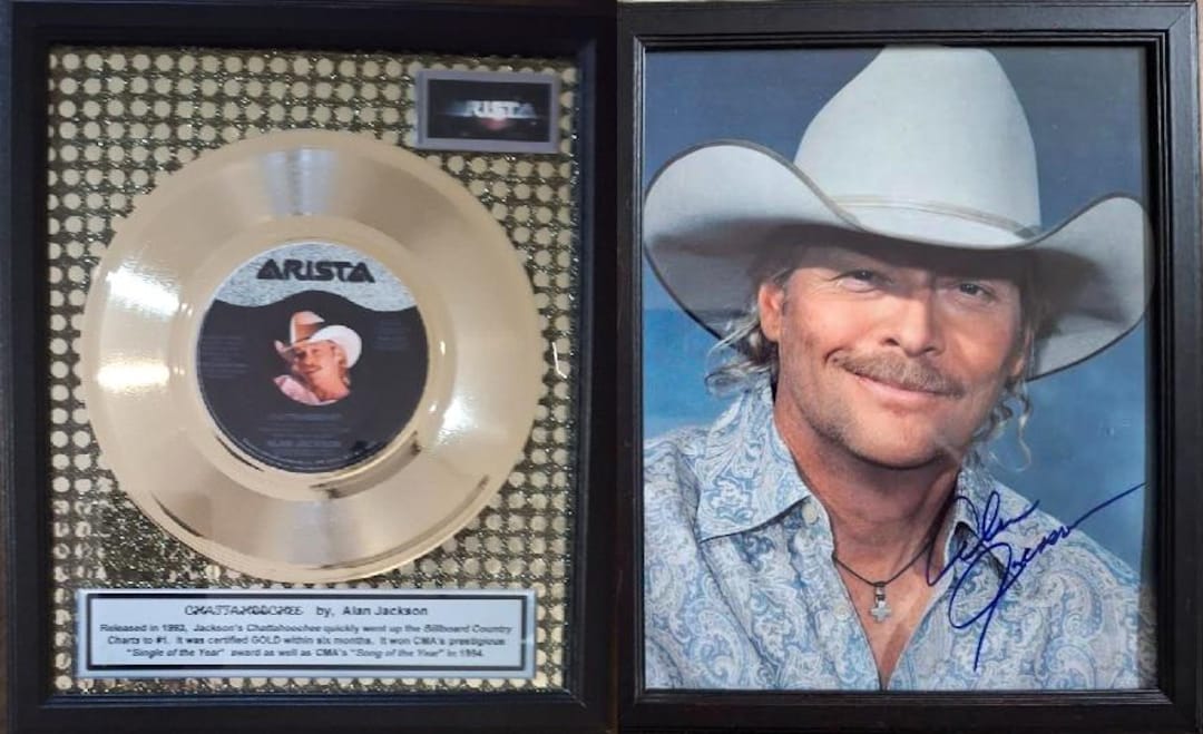 Alan Jackson - CHATAHOOCHEE Gold Award #1 CMA Song 1994 - Etsy