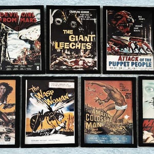 Horror Movie Posters (50's & 60's) ICONIC - Etsy