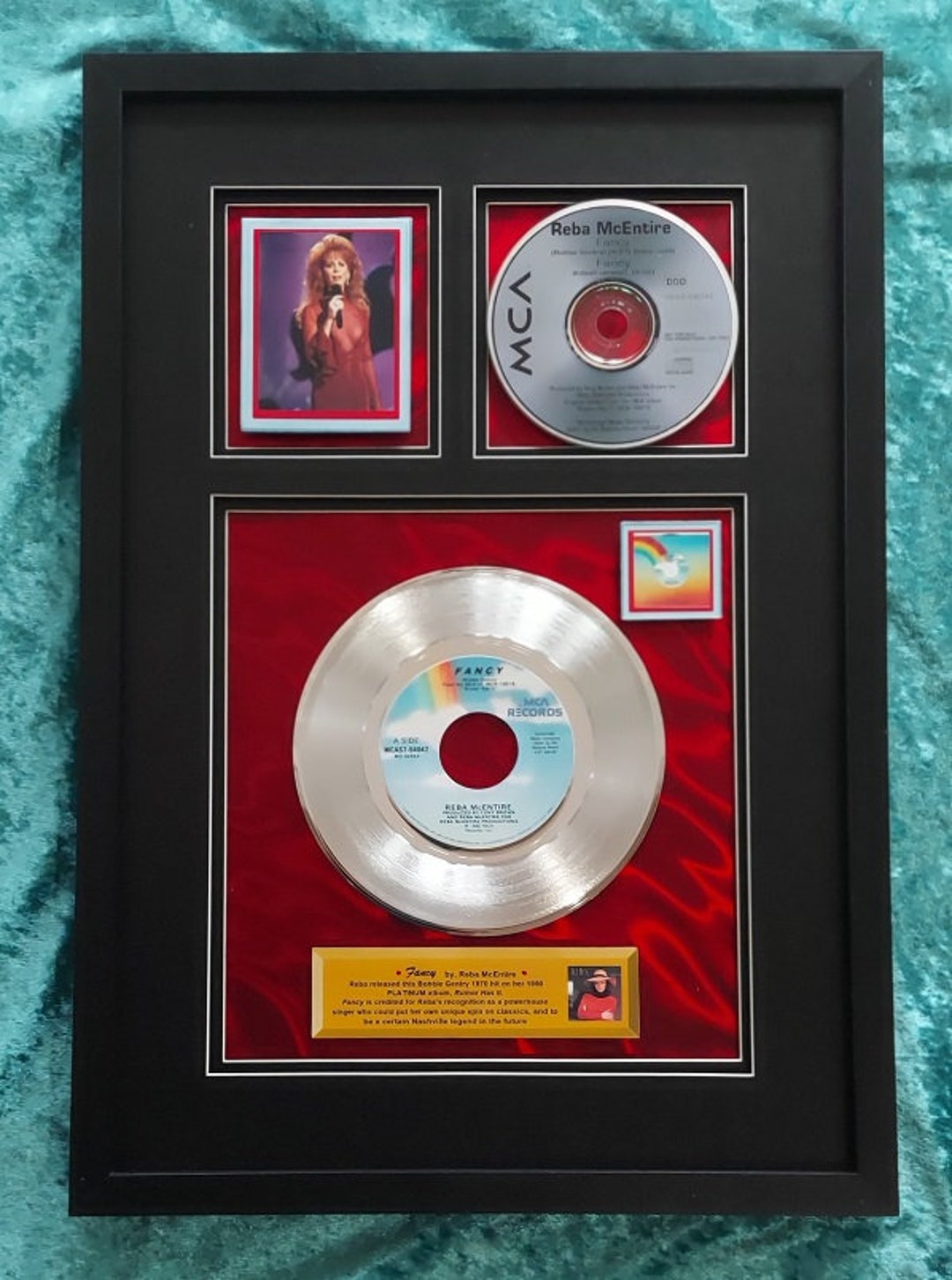 Reba Mcentire - Fancy 45 Award (15 X 21) - Etsy