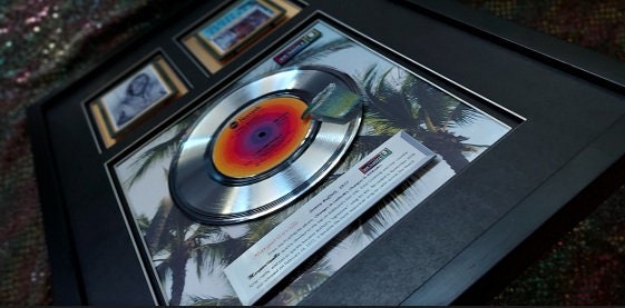 Margaritaville Award 45 Single Platinum Jimmy Buffett Signed Promo ...