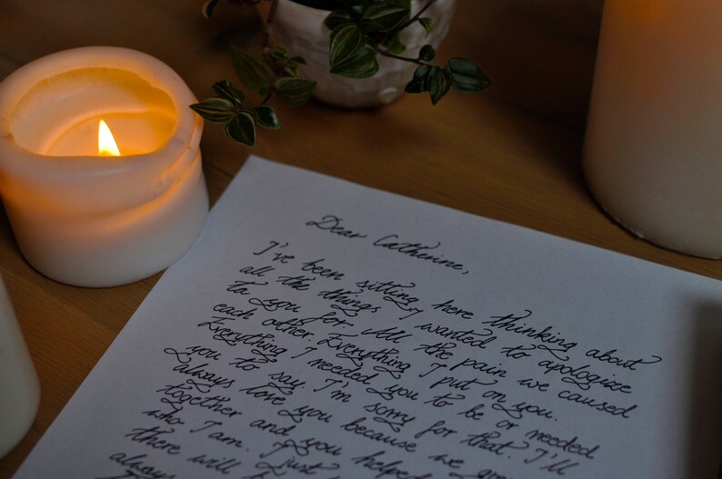 Handwritten, Personalised Letter, Calligraphy, Custom Writing, Cursive ...
