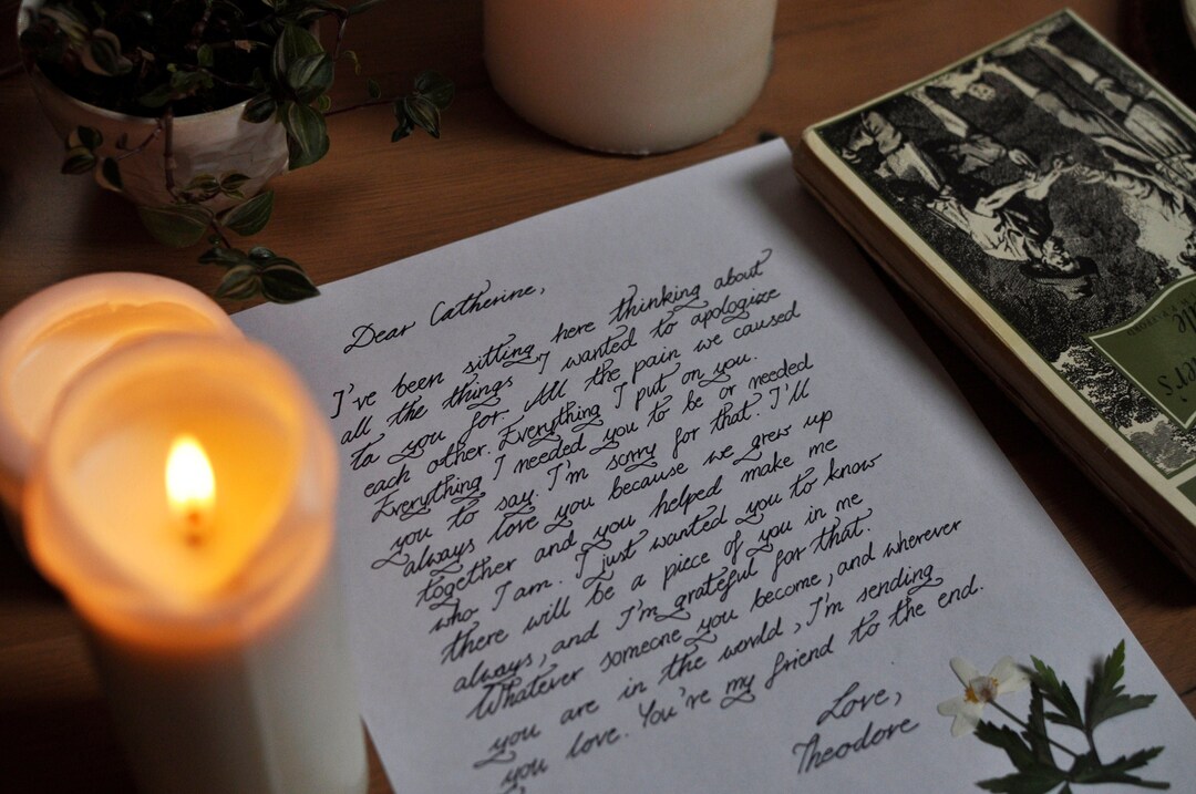 Handwritten, Personalised Letter, Calligraphy, Custom Writing, Cursive ...