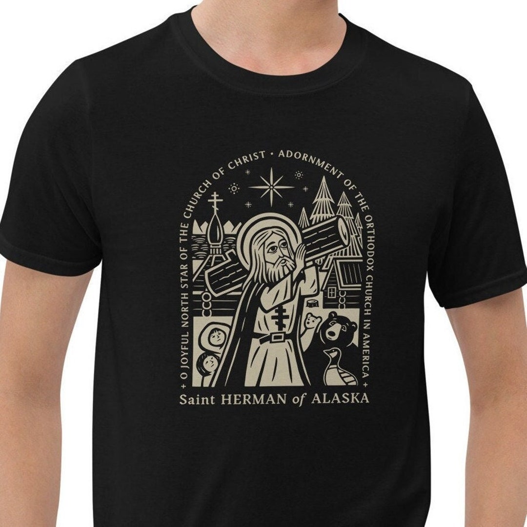 St. Herman von Alaska Joyful North Star T-Shirt: Heilige der orthodoxen ...