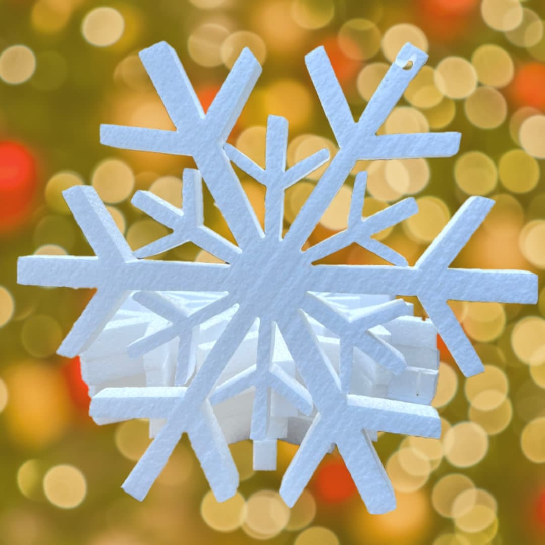 Kit 5 Snowflakes With the Hole, Christmas Decoration, Decor for ...