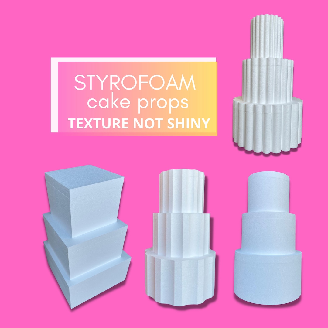 Styrofoam Cake Props, Foam Cylinders, Cake Base Support, Pillar for ...