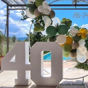 Set 3 Giant Numbers, Xxl Chiffres, Numbers for Decoration, Party Ideas ...