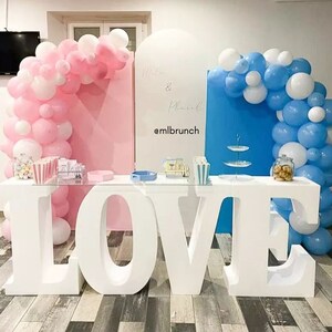 Love Giant Letters, Styrofoam Letter Table for Wedding, Wedding Cake ...