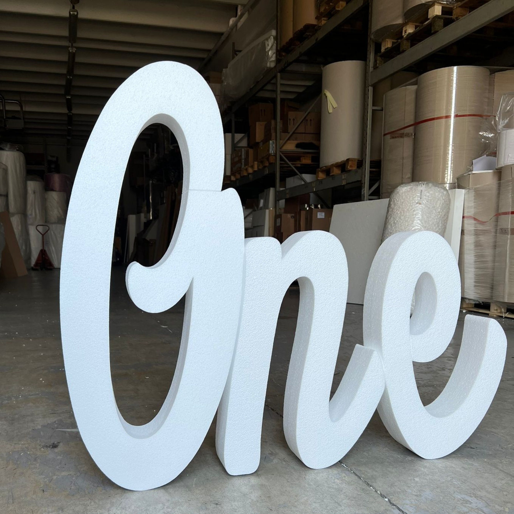 Foam Letters Decorative One Baby First Birthday Decoration - Etsy