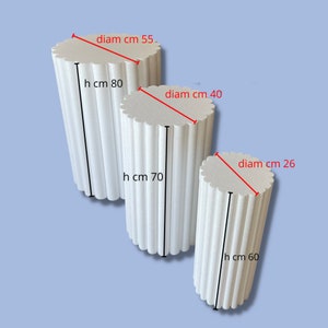 Flower-shaped Styrofoam Cylinders, Hollow Foam Cylinders, White Party ...