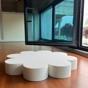 Styrofoam Flower Base, Cake Support, White Stand Support Flower-shaped ...