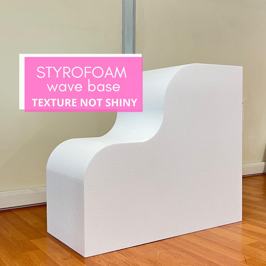 Styrofoam Wave Base for Table, Decor Party, Diy Decoration for Birthday ...