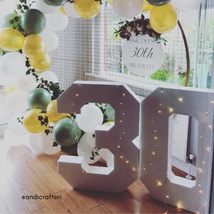 Set 3 Giant Numbers, Xxl Chiffres, Numbers for Decoration, Party Ideas ...