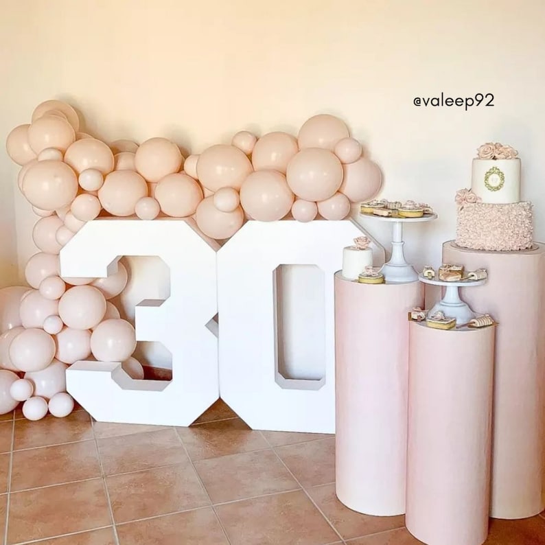 Set 3 Giant Numbers Xxl Chiffres Number For Decoration Etsy