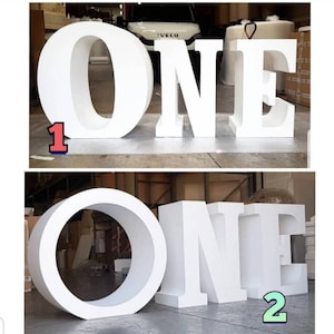 One Letter Table, Giant Styrofoam Letters Height Cm 80 Thickness Cm 30 ...