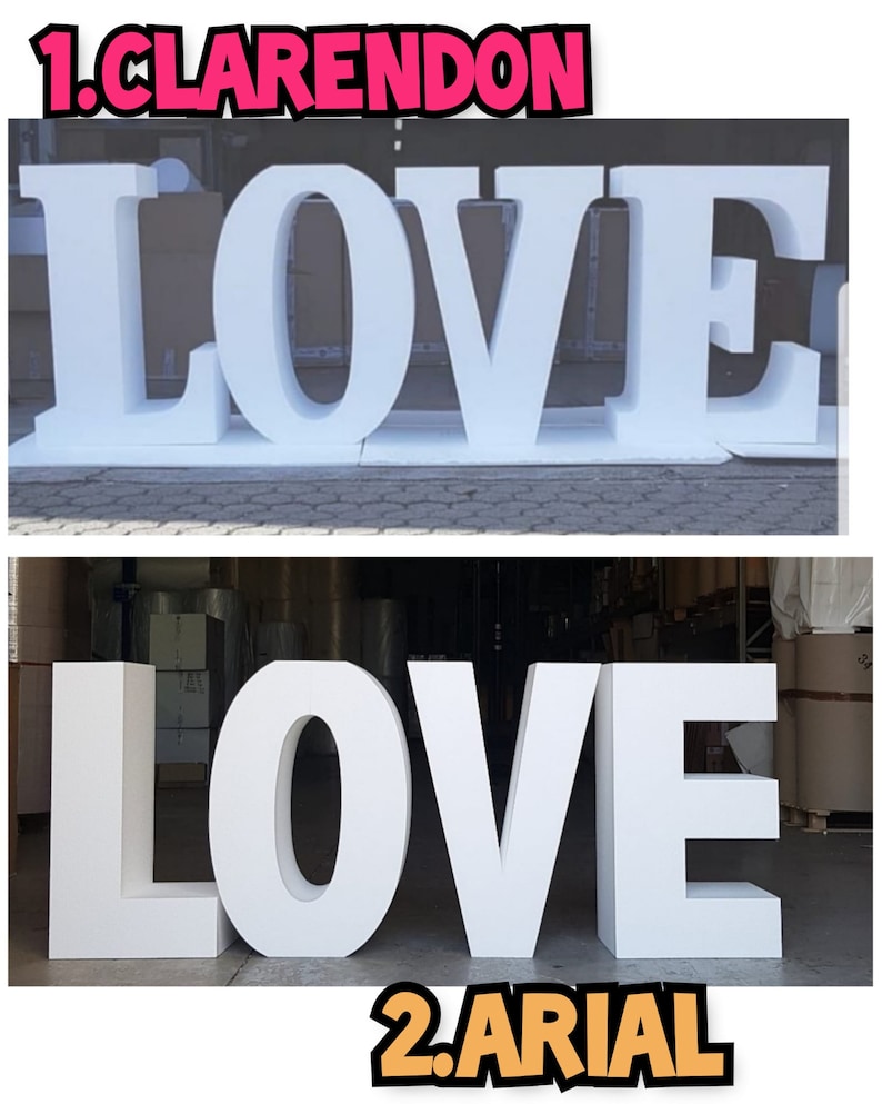 Love Giant Letters Styrofoam Letter Table for Wedding - Etsy