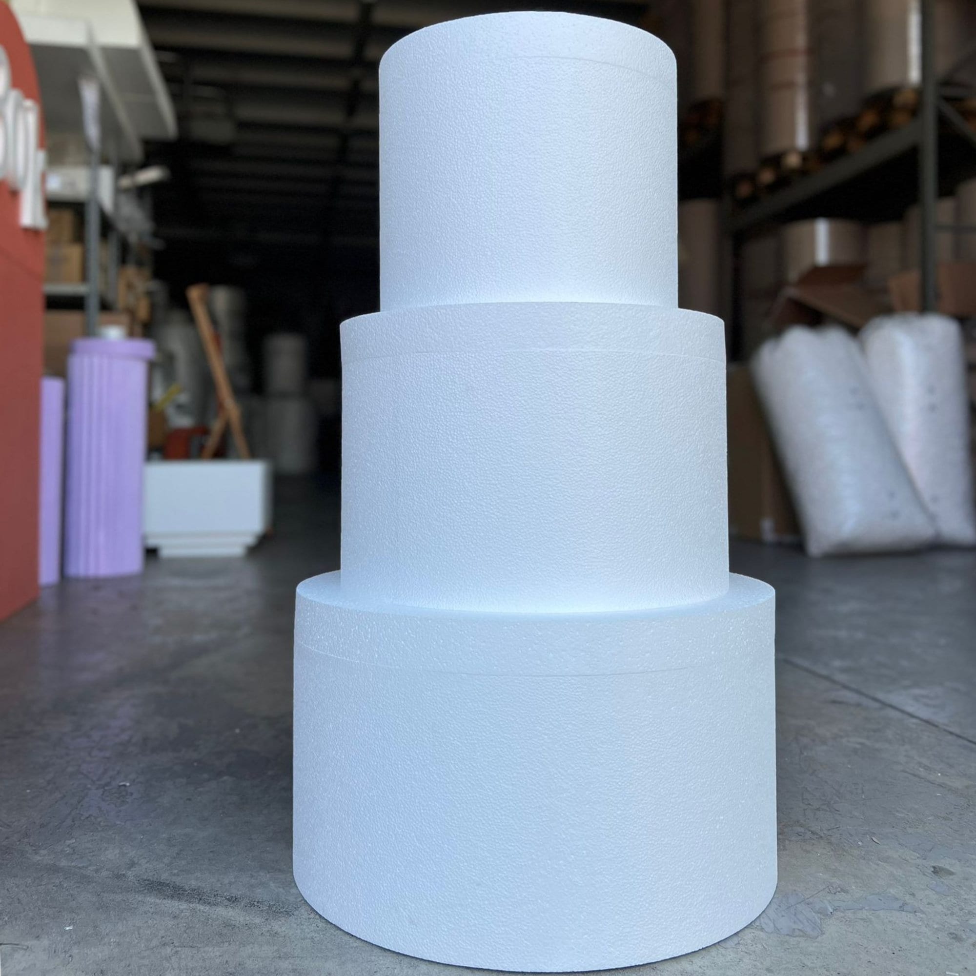 Styrofoam Cake Props Foam Cylinders Cake Base Support - Etsy