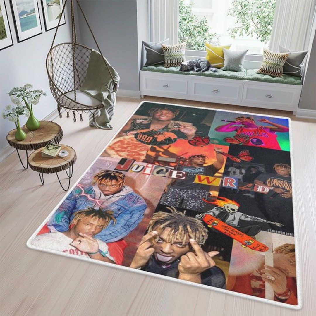 Juice Wrld Rapper 4 Fan Gift Juice Wrld Rapper 999 Rug Floor - Etsy