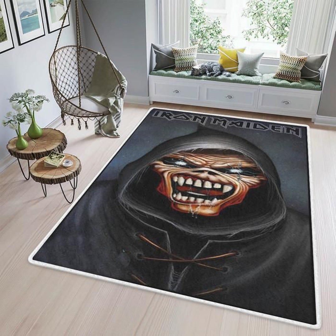 Iron Maiden Music Band Fan Gift Area Rug Living Room Iron - Etsy
