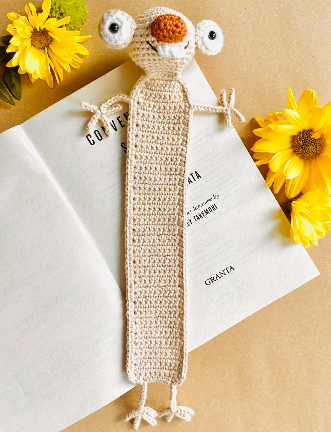 Crochet Sid Bookmark – Amigurumi Sloth Gift – Ice Age Inspired ...