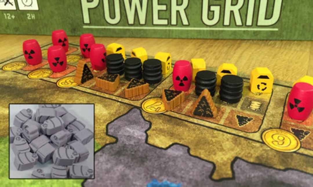 Painted Wooden Resources for Power Grid - Etsy
