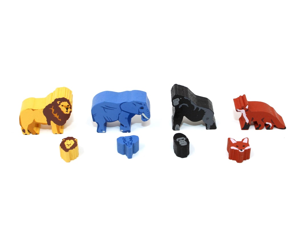 Ark Nova Wooden Board Game Player Pieces (56 Pieces) - Etsy