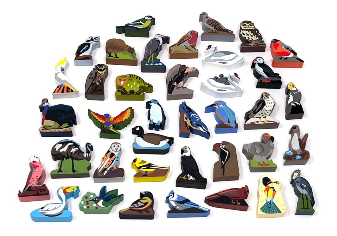 Sampler Set of Wingspan Bird Meeples (1 of Each) - Etsy