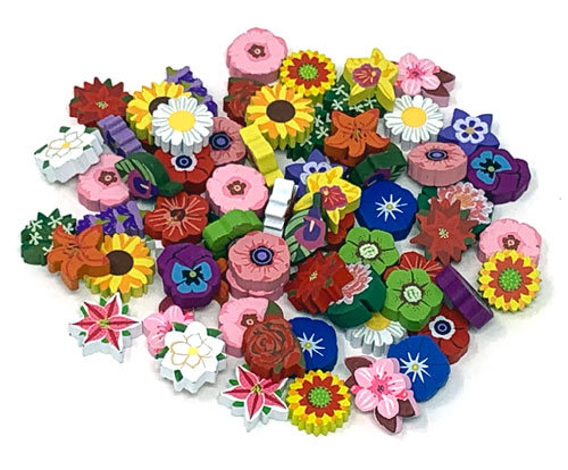 Painted Wooden Nectar/Flower Tokens for Wingspan: Oceania | Etsy