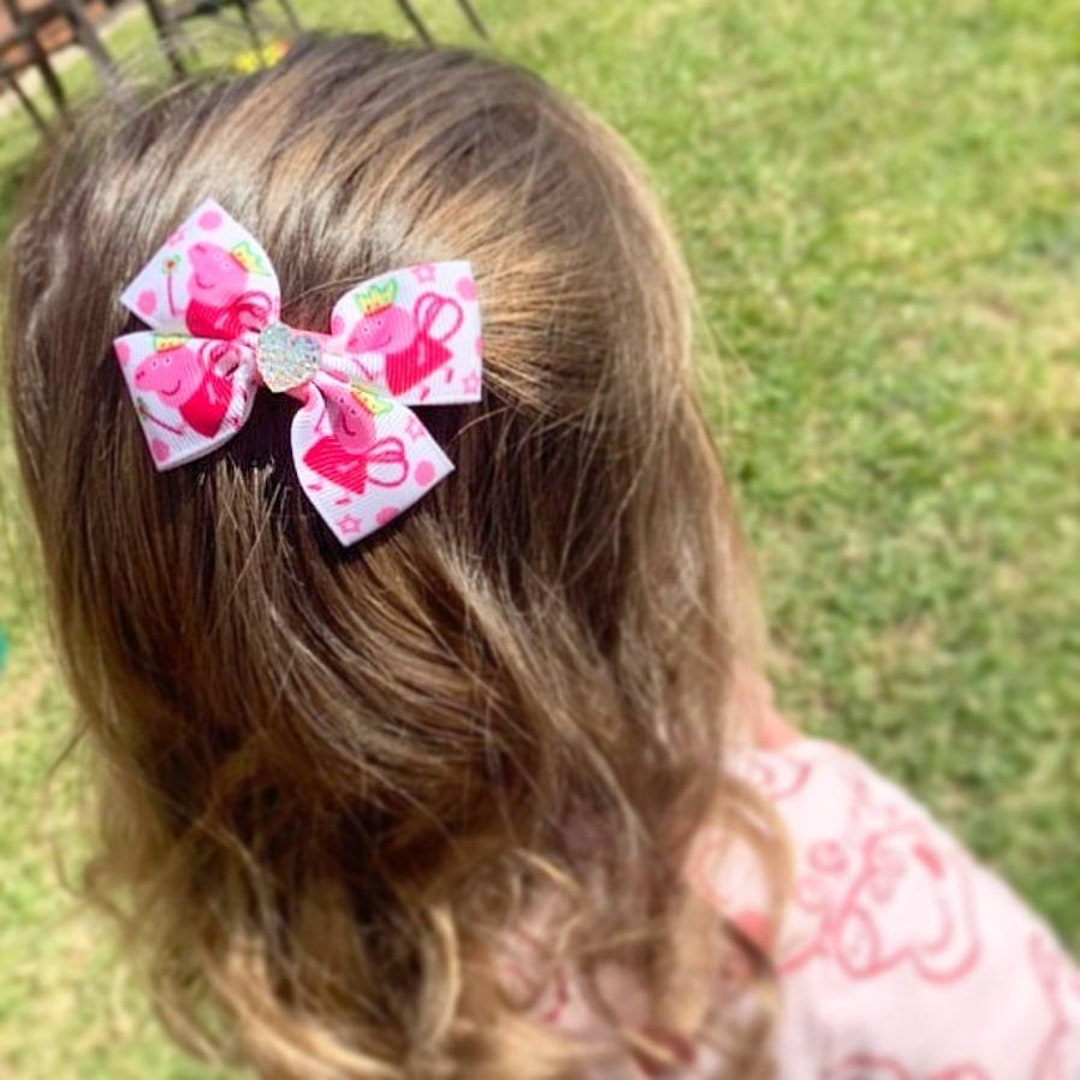 Peppa Pig Bow, Peppa Pig Party, Peppa Pig Small Bow, Peppa Pig Party ...