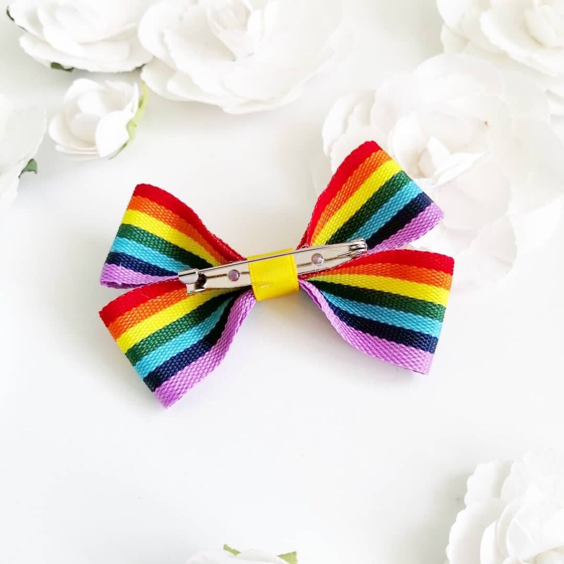 Rainbow Bow Small Bows Pigtail Bows Bright Rainbow Bow - Etsy