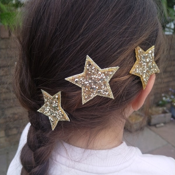 Star Hair Clips - Etsy UK