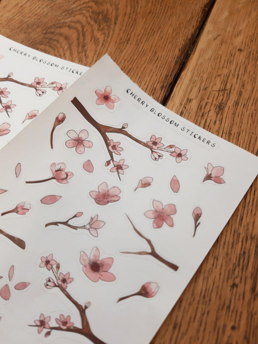 Sakura Cherry Blossom Bullet Journal Stickers Paper Planner Stickers - Etsy