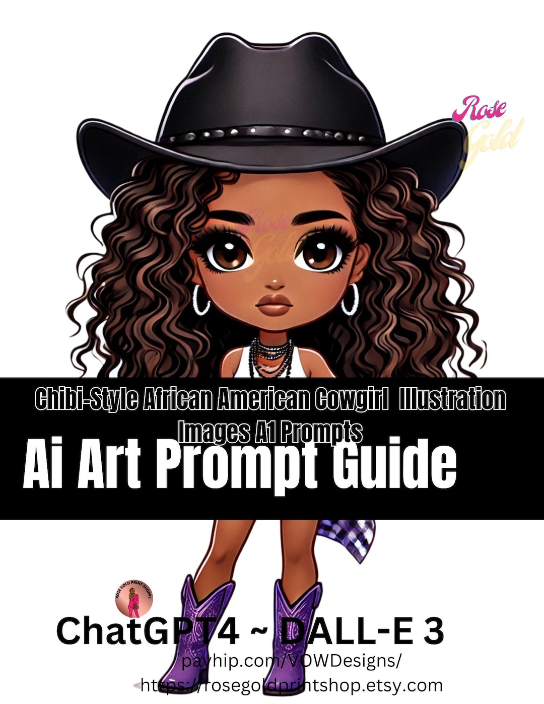 Cowgirl and Cowboy Chibi Dolls L Dalle3 & Chatgpt V4 Ai Art Prompt ...