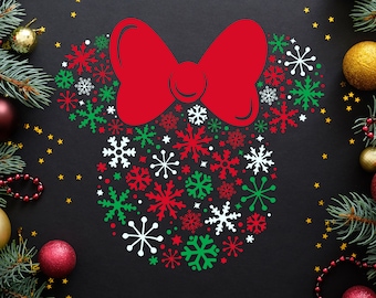 Minnie Mouse Snowflake Svg - Etsy