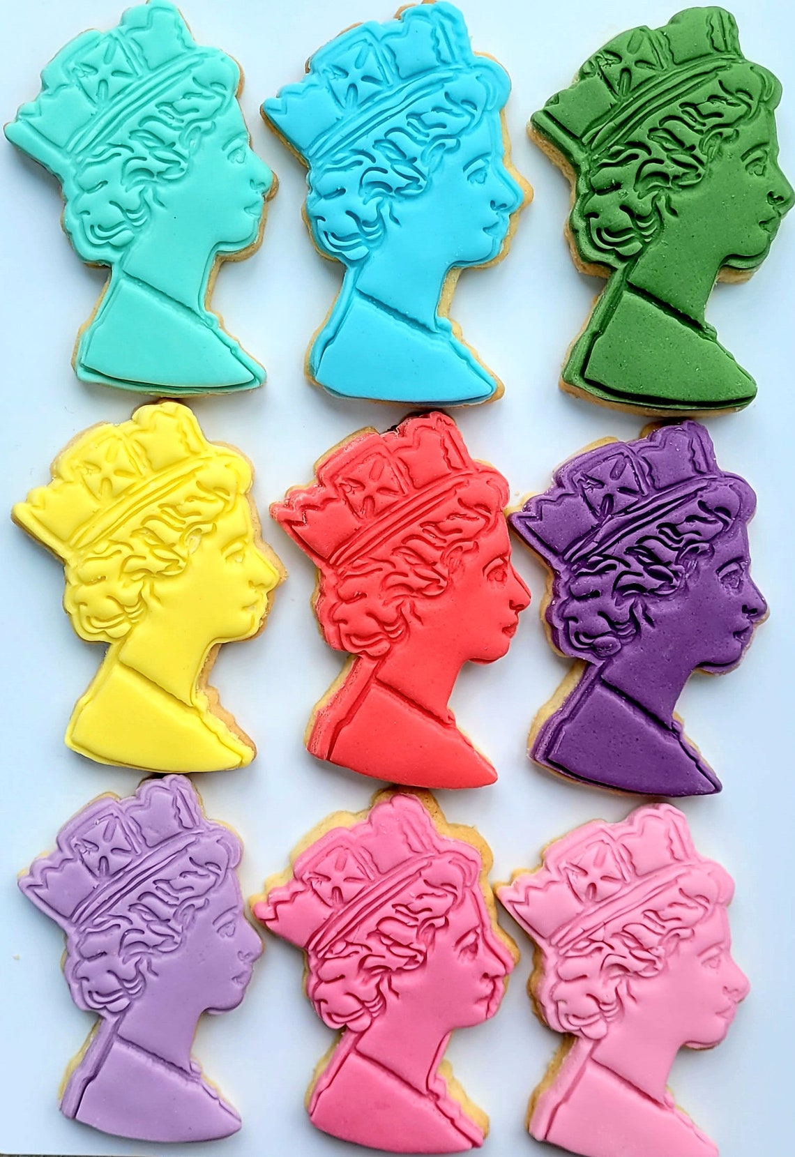 Queen Elizabeth Sugar Cookies, Royal Family Biscuits, Party Favors ...