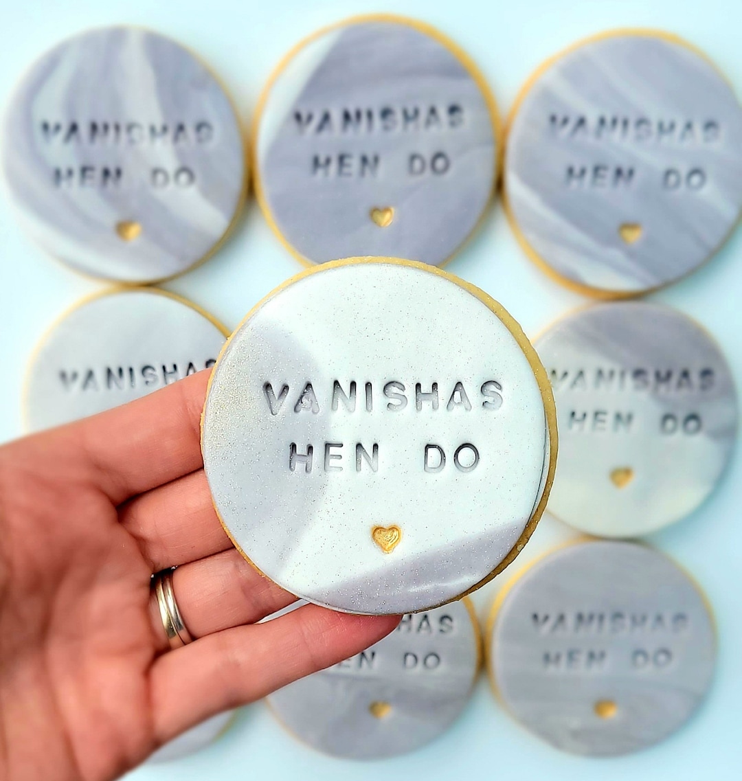 Personalised Hen Do Cookies/ Wedding/ Bride/ Bridal Party/ Hen Party ...