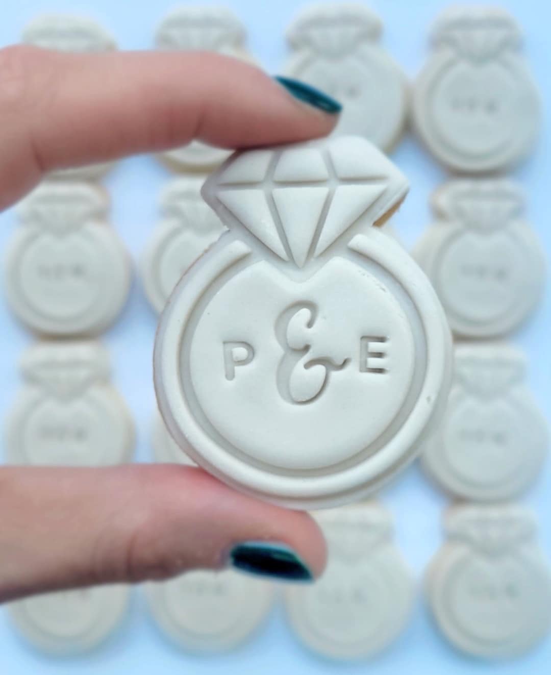 Personalised Wedding Cookie Rings, Postal Cookies, Biscuits, Sugar ...