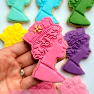 Queen Elizabeth Sugar Cookies, Royal Family Biscuits, Party Favors ...