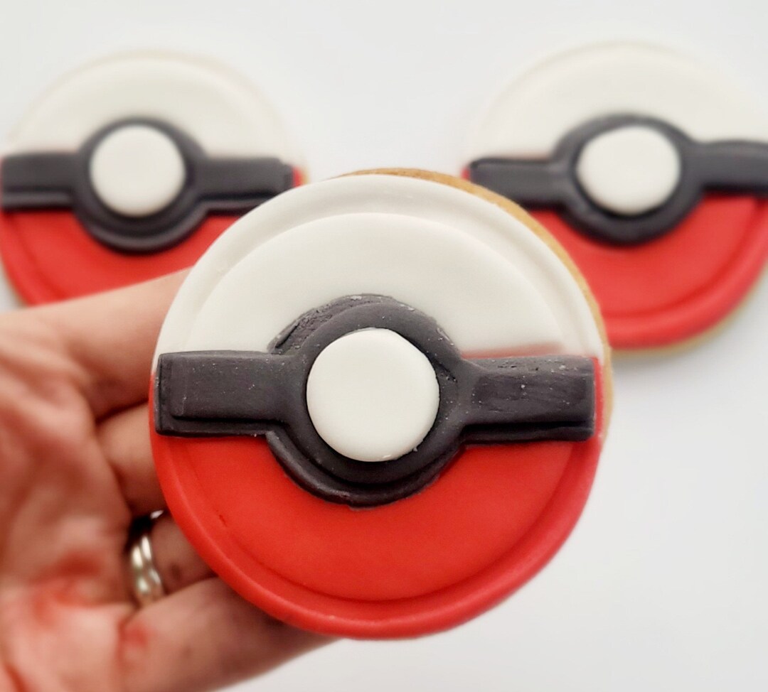 10 X Poke Mon Cookies, Sugar Cookies Party Bag Fillers, Postal Cookies ...