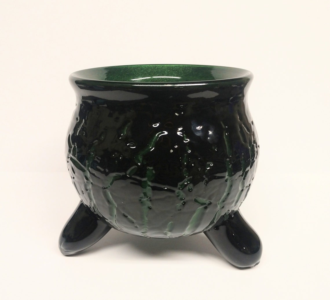 Medium Glass Crackle Cauldron - Etsy