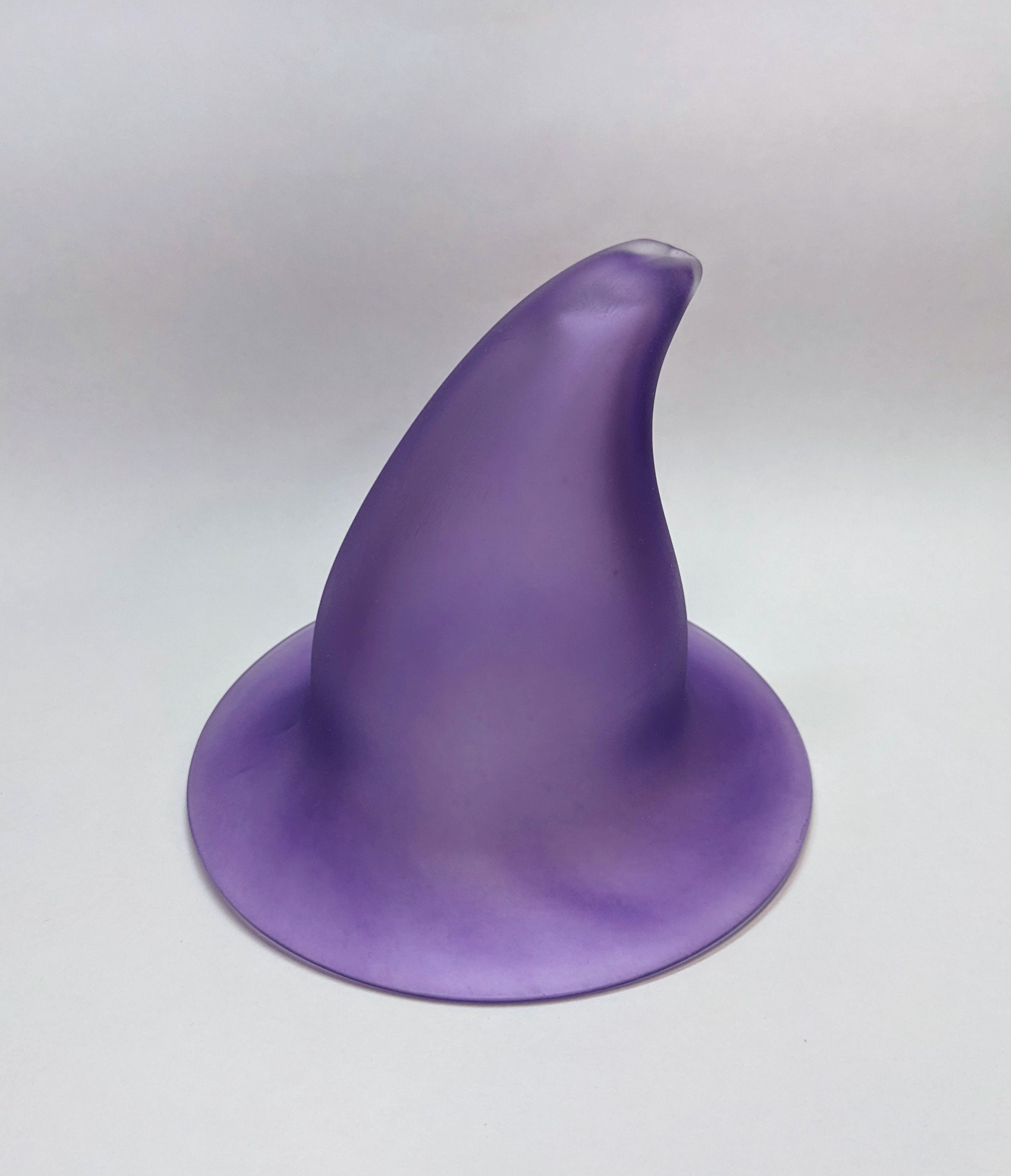 Small Glass Witch's Hat (straight Brim) - Etsy