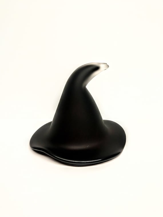 Small Glass Witch's Hat wavy Brim - Etsy