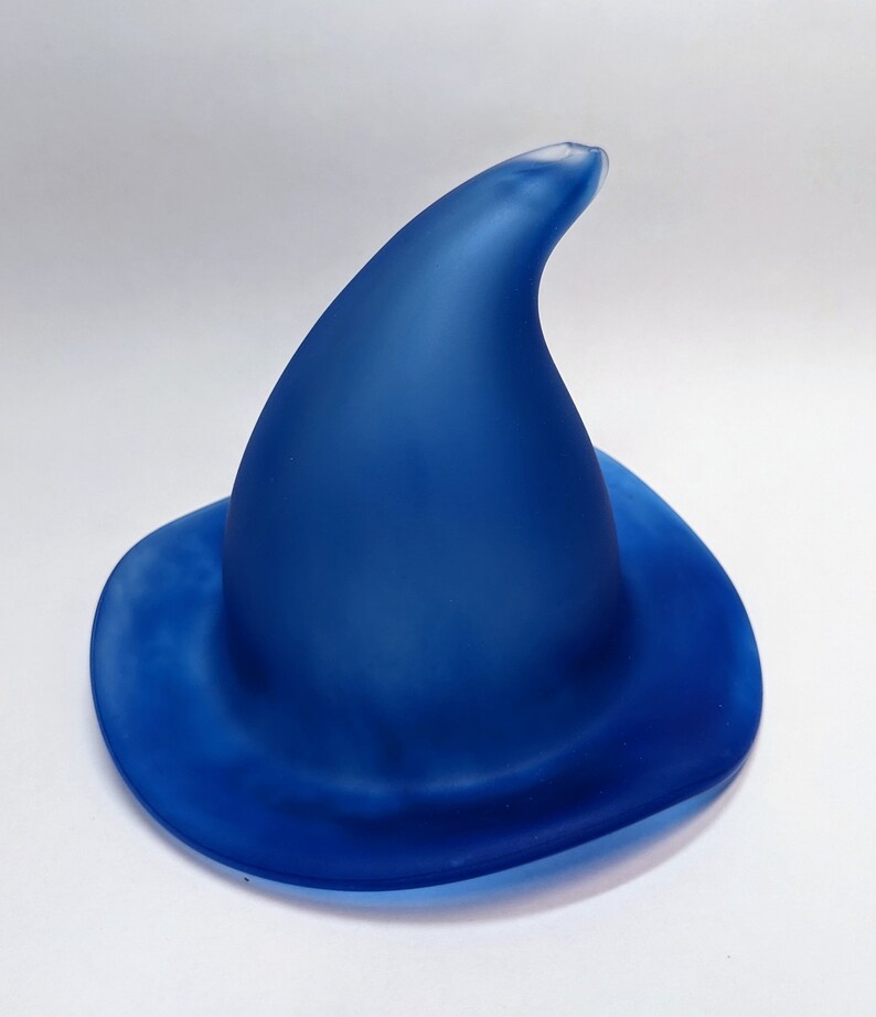 Small Glass Witch's Hat (wavy Brim) - Etsy
