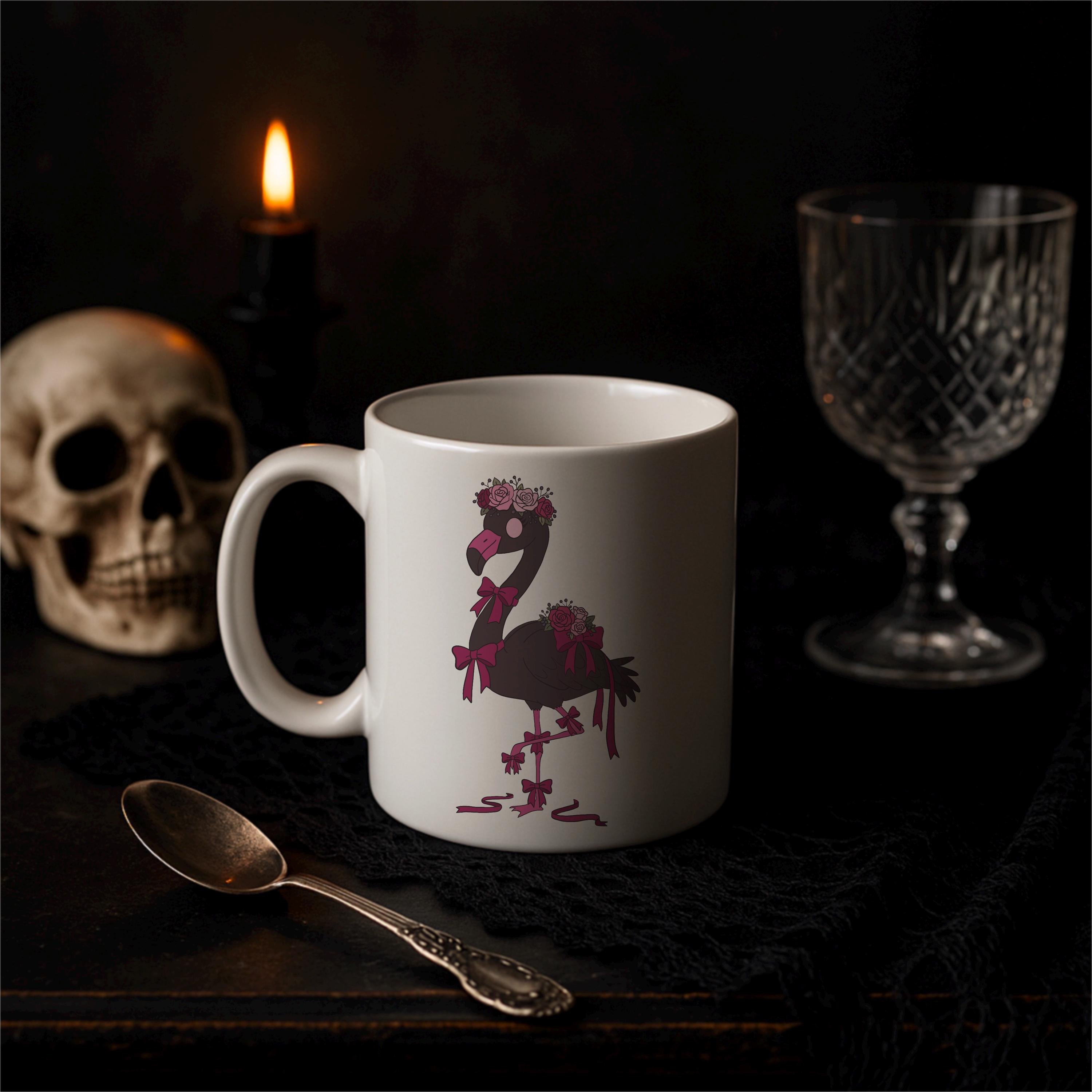 Goth Flamingo With Bows PNG JPEG, Hextober Design (digital Download) - Etsy