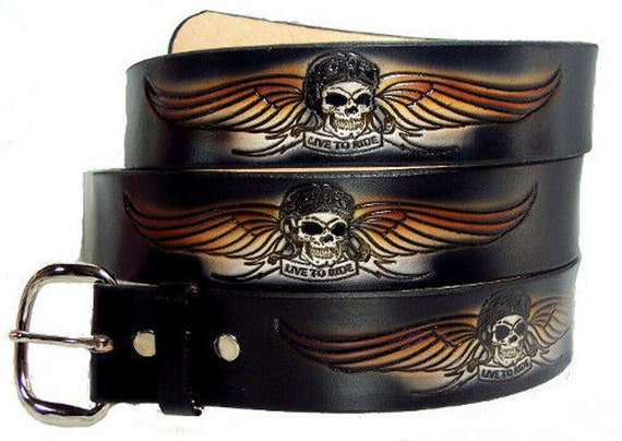 SKULL WINGS HARLEY Davidson Live to Ride Unisex Biker - Etsy