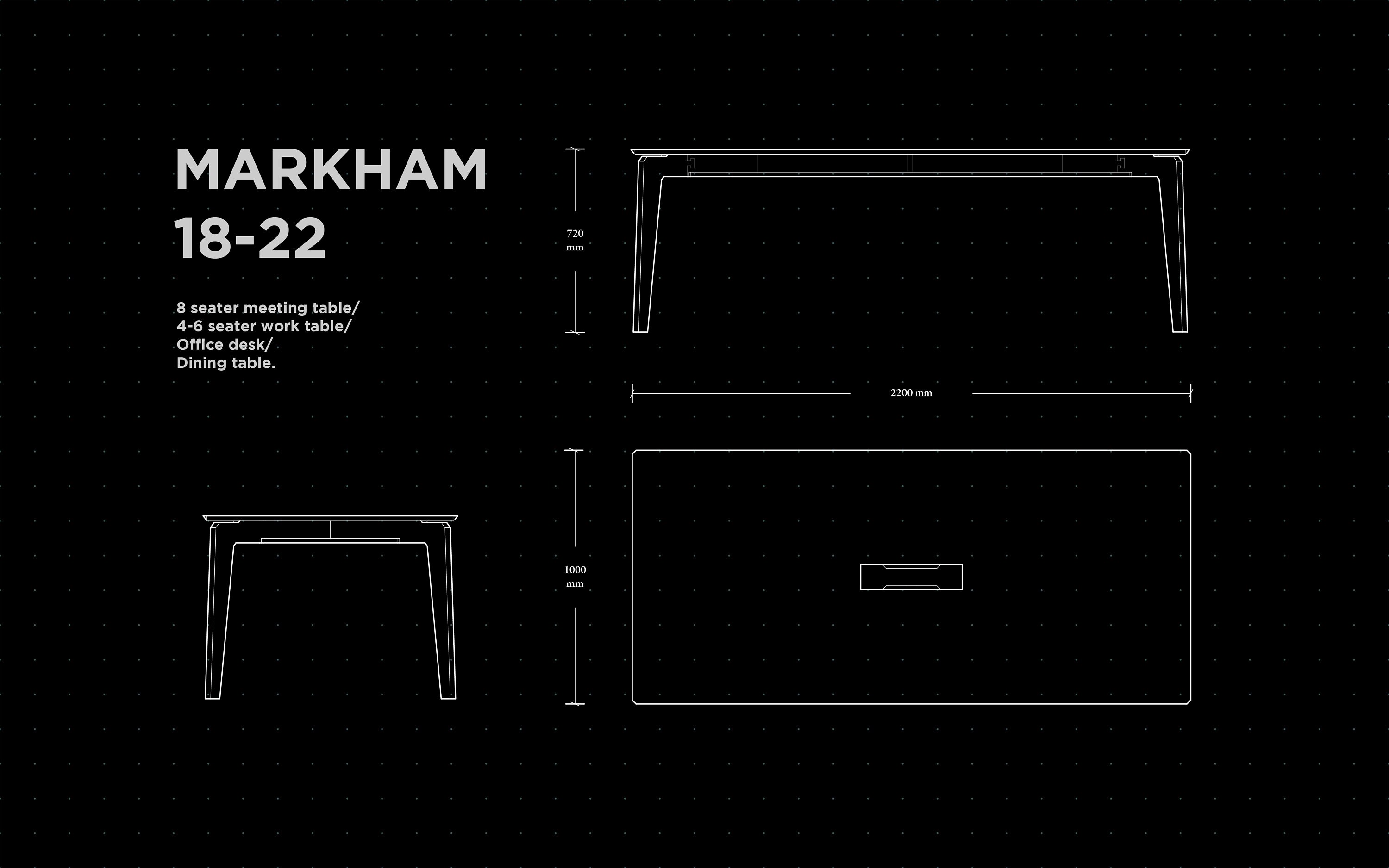 S.A.M.M. MK20 Large Family Home Work Office Studio Boardroom Table ...