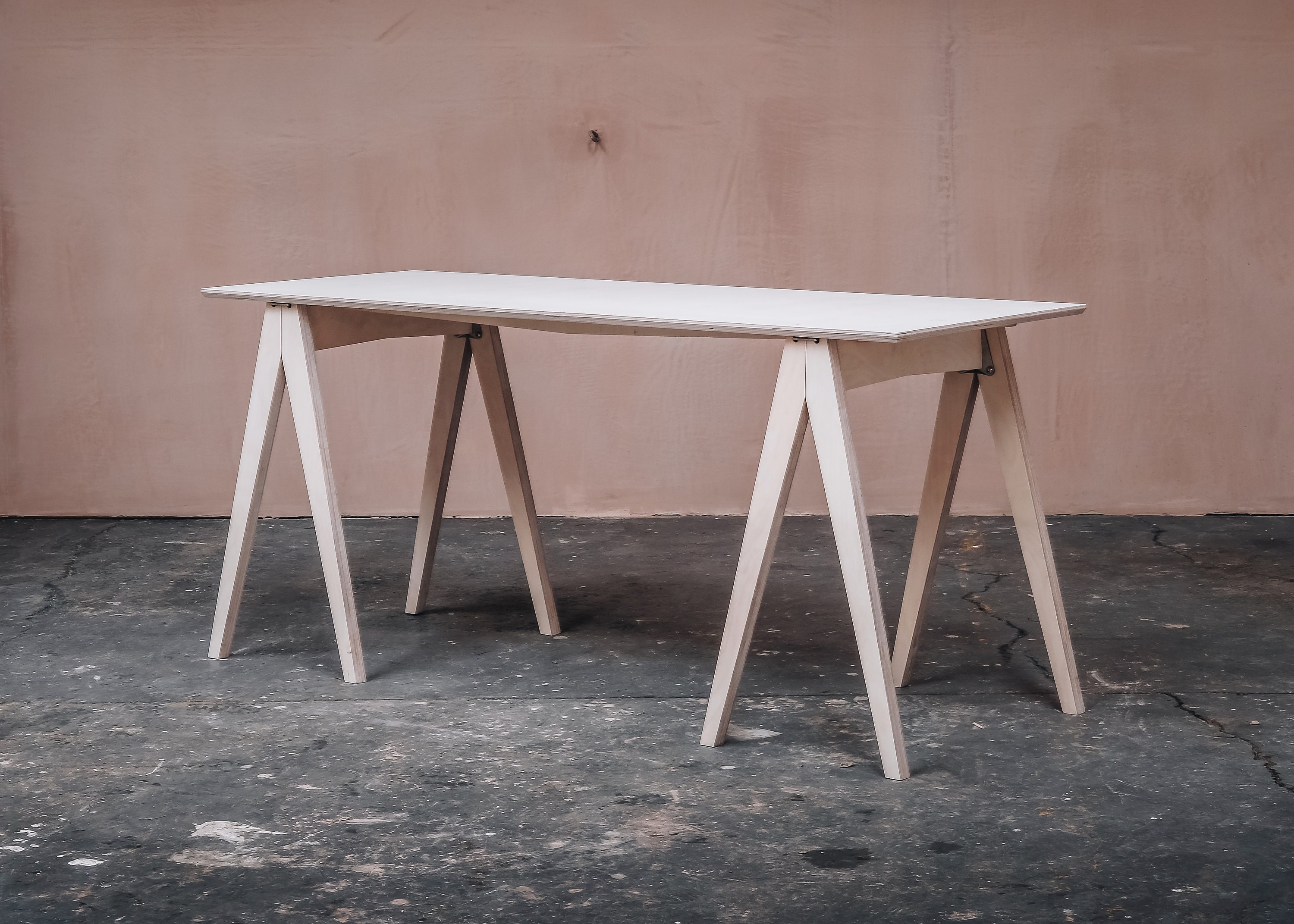 SAMM LW Trestle Table Home Working Office Desk Workbench. | Etsy