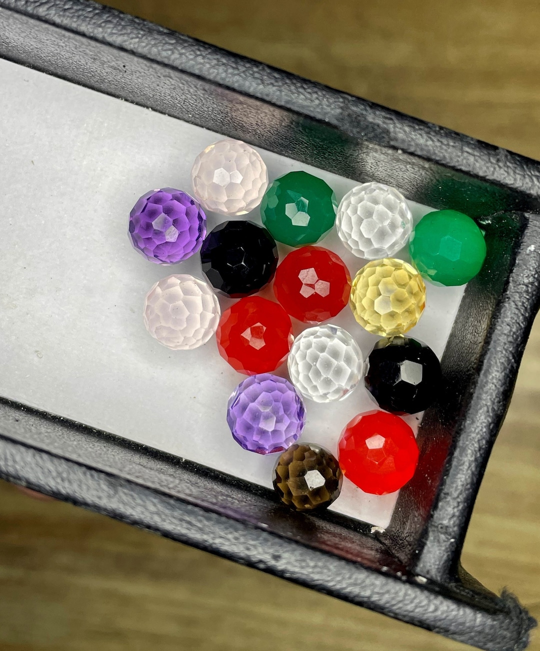 Natural Multi Semi Ball. Multi Stone Ball Faceted Ball Calibretd Size ...