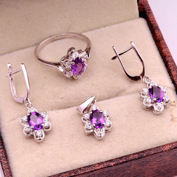 Amethyst Jewelry Sets